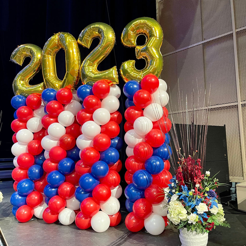 Graduation Spiral Columns - Foil Topper